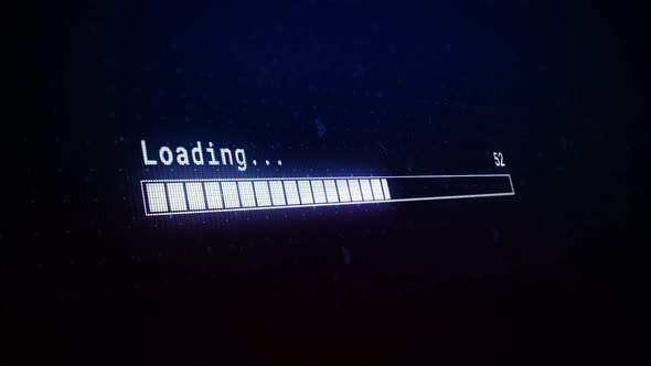 White Glow Progress Bar Lcd, Motion Graphics | VideoHive