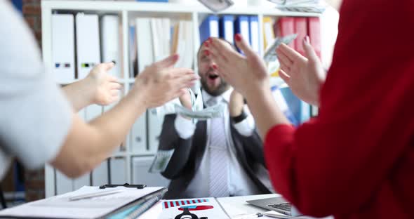Group of Business People Throwing Up Money Movie, Stock Footage | VideoHive