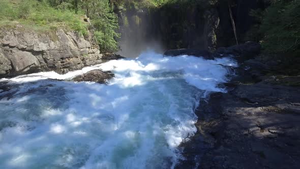 Drone over whitewater in 4k., Stock Footage | VideoHive