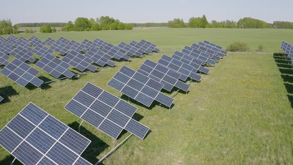 Solar Battery Field Generating Electricity, Stock Footage | VideoHive