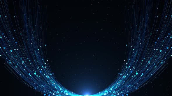 Blue Rising Particles , Motion Graphics | VideoHive