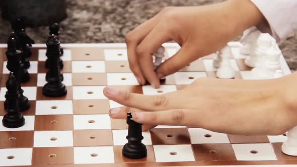 Chess Set for the Blind or Visually Impaired., Stock Footage | VideoHive