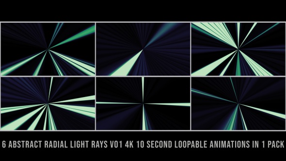 Multipurpose Radial Rays Green Pack V01, Motion Graphics | VideoHive