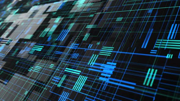 Abstract high tech digital technology background, Motion Graphics ...