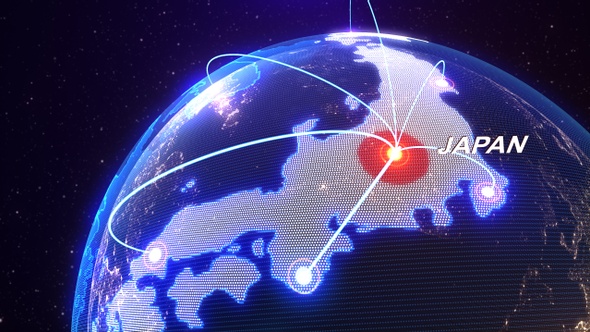 Japan Map Animation, Motion Graphics | VideoHive