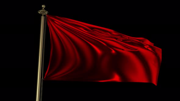 Waving Red Flag, Motion Graphics | VideoHive