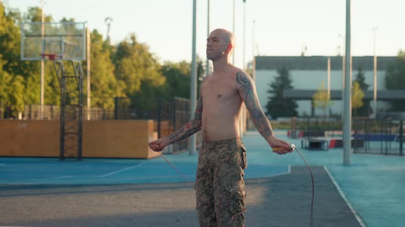 Jumping Rope Sunset, Stock Footage | VideoHive