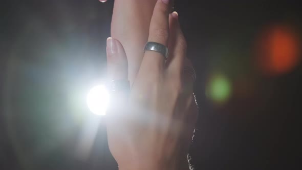 Female Hands Modeling Rings, Stock Footage | VideoHive