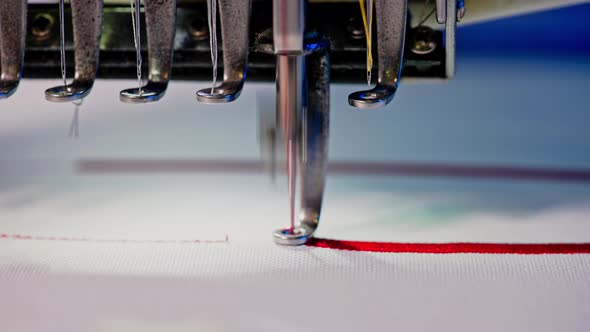 Modern and Automatic High Technology Sewing Machine for Textile, Stock ...