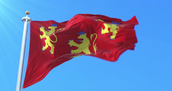 Dordogne Flag, France, Motion Graphics | VideoHive