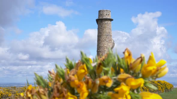 Ballycorus leadmines tower Carrickgolligan county Dublin Ireland, Stock ...