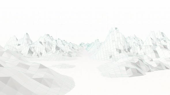 Digitally generated video of mountain , Motion Graphics | VideoHive