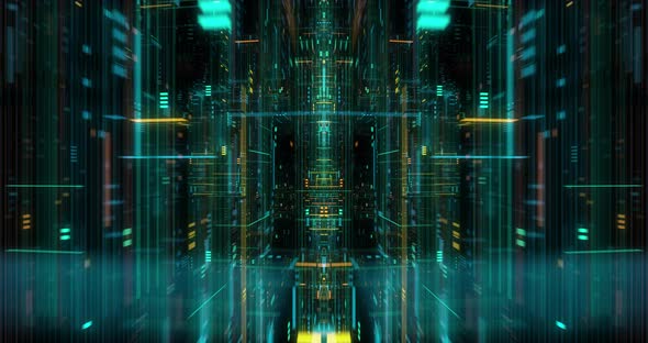 AI artificial intelligence and ML machine learning abstract concept ...