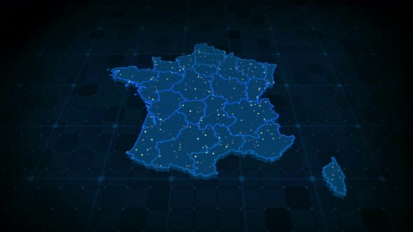 France Map 4k, Motion Graphics | VideoHive