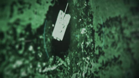 Combat Helicopter Aiming Explosive Rocket Weapon At Target Enemy ...