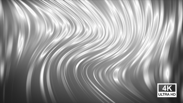 Abstract Clean Wavy Silver Background 4K, Motion Graphics | VideoHive