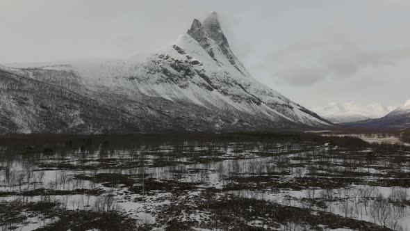 Winter Scene At Otertinden Mountain, Signaldalen, Signal Valley, Norway ...