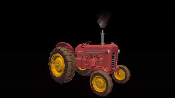 Realistic Tractor 3D, Motion Graphics | VideoHive