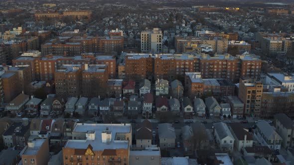 Flying over Brooklyn neighborhood, Stock Footage | VideoHive