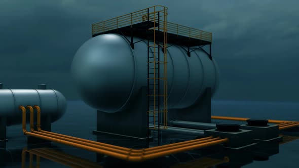 Industrial Silo Capacity Hd, Motion Graphics | VideoHive