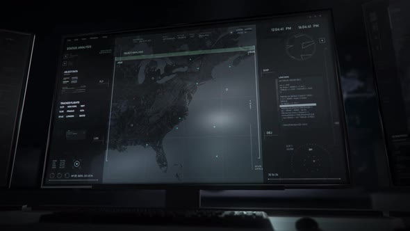 Plane Navigation Control Interface Finds Aircraft And Directs It To ...