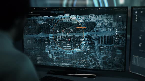 Spy Agent Connects To High Tech Surveillance Drone To Scan Car On Road ...