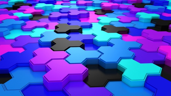 Background of Geometric Shapes, Motion Graphics | VideoHive