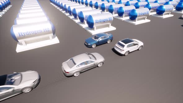 H2 Transport Renewable Alternative Green Energy Concept Future City ...