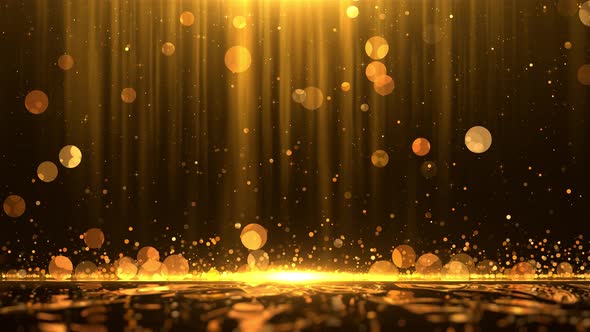 Falling Gold Particles , Motion Graphics | VideoHive