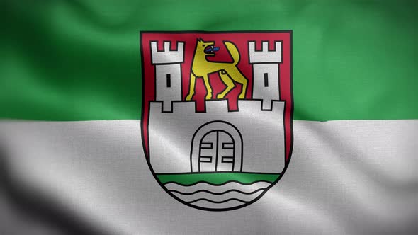 Wolfsburg Germany Flag Loop Background 4K, Motion Graphics | VideoHive