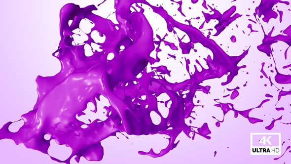 Splash Of Purple Paint V4, Motion Graphics | VideoHive