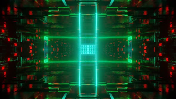 Symmetrical 3d Object or Structure Rotates and Moves Inside Glass ...