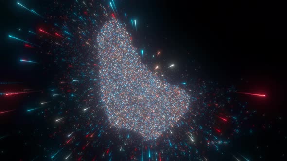 Abstract Map Of Barbados 4k, Motion Graphics | VideoHive