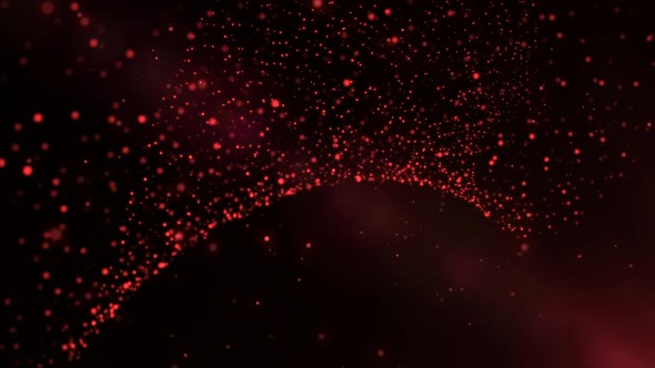 Red Particles Animation 4K, Motion Graphics | VideoHive