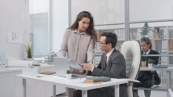 Asking Questions To Boss, Stock Footage | VideoHive