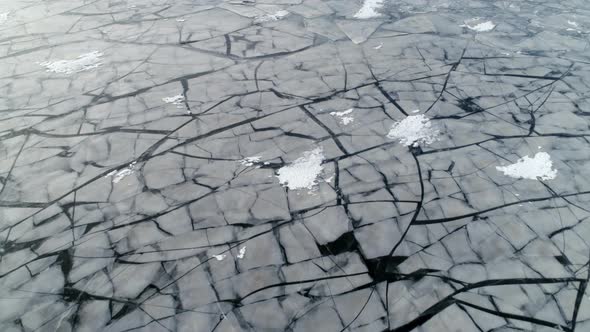 Floating Ice Sheet Frozen Together on Sea Surface, Stock Footage ...