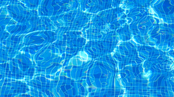 Abstract pool water crystal clear with sunlight reflect, Stock Footage