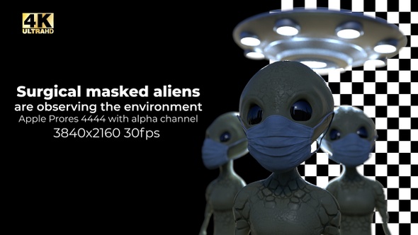 Surgical masked aliens, Motion Graphics | VideoHive