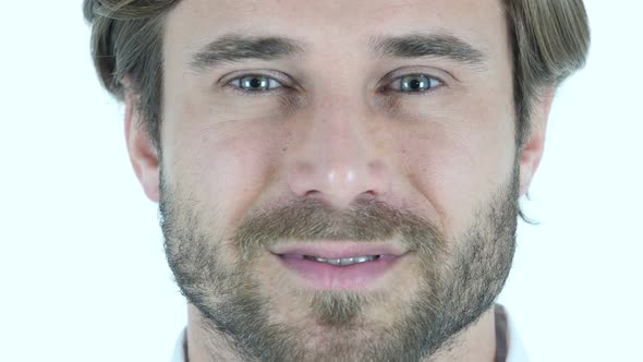 Upset Sad Young Man Face Close Up, Stock Footage | VideoHive