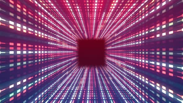Pixel Tunnel Loop Background, Motion Graphics | VideoHive