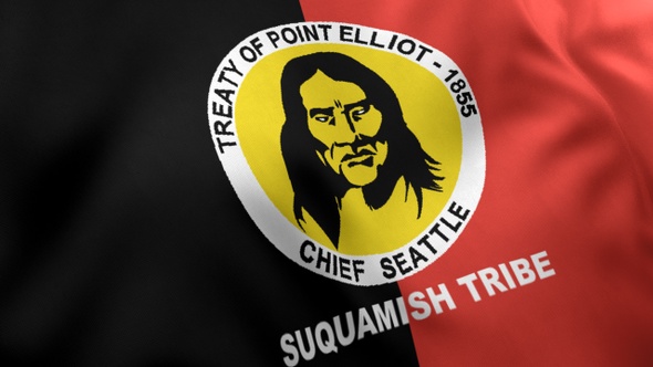 Suquamish Tribe Flag / Native American Flag, Motion Graphics | VideoHive