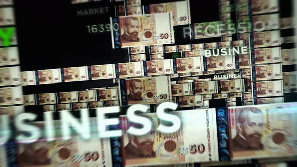 Bulgaria Leva money banknotes seamless loop flight, Motion Graphics