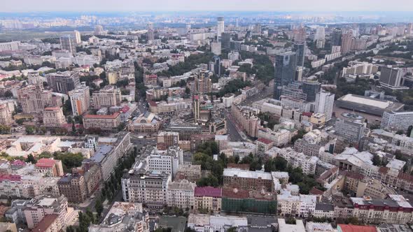 Kyiv, Ukraine Aerial View of the City. Kiev, Stock Footage | VideoHive