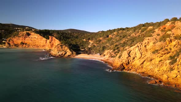 Es Torrent beach in Ibiza, Spain, Stock Footage | VideoHive
