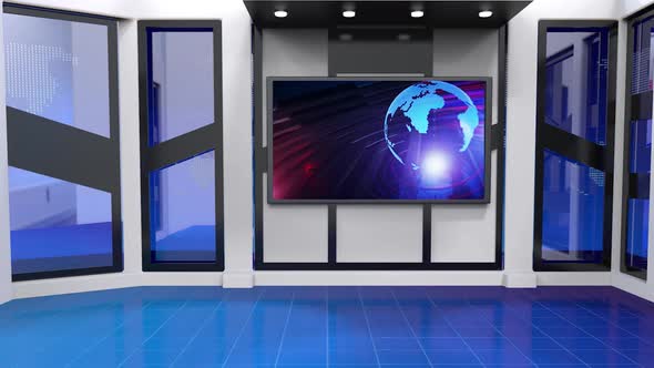 Virtual Studio Set A007 E, Motion Graphics | VideoHive