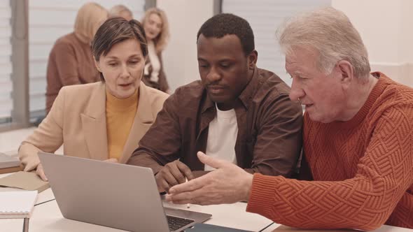 Seniors Learning to Use Laptop, Stock Footage | VideoHive