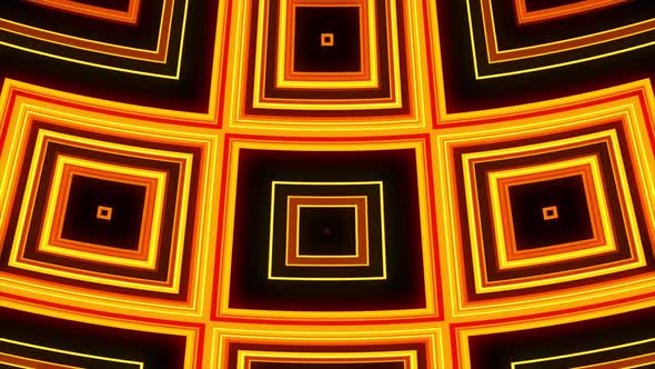 Orange Color Neon Box Light Blinking 4K 01, Motion Graphics | VideoHive