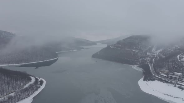 Frozen Lake Winter, Batllava Lake, Stock Footage | VideoHive