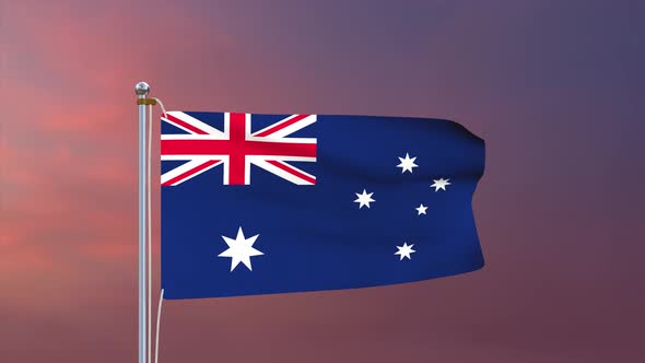 Australia Flag 4k, Motion Graphics | VideoHive