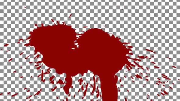 Blood Drops With Alpha 5, Motion Graphics | VideoHive